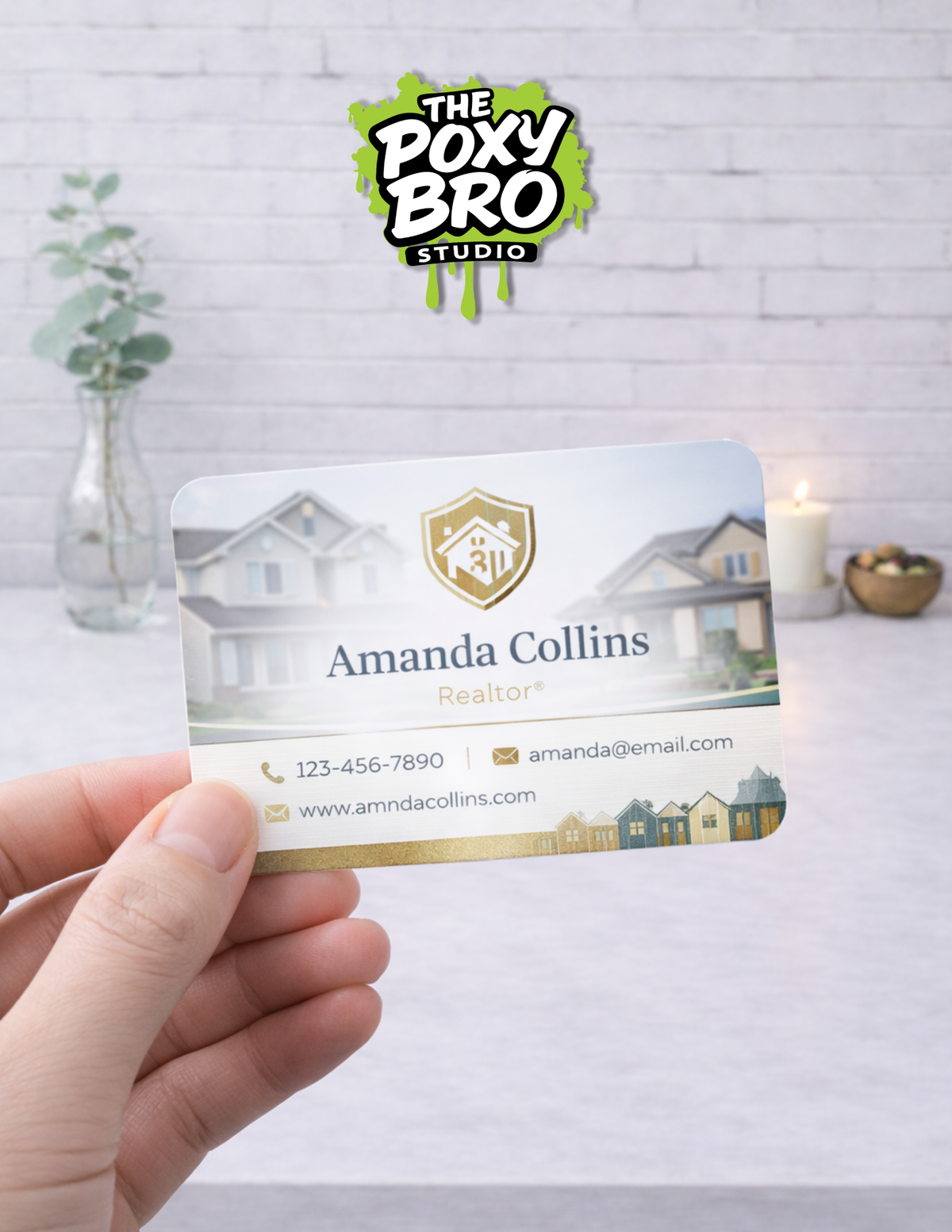 Custom Business Cards Printing – Glossy|Holographic Finish – THEPOXYBRO
